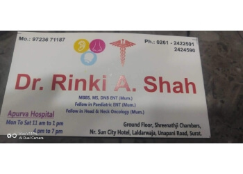 विशेषज्ञों की सिफारिशें सुरत के सर्वश्रेष्ठा 3 ई एन टी डॉक्टर